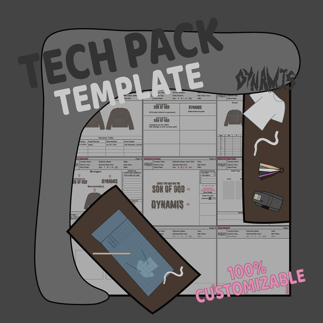 TECH PACK TEMPLATE – Dynamis Clothing